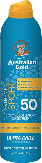 Australian Gold SPF 50 Continuous Spray Sport Ultra Chill | Nordstrom
