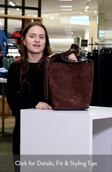 Saige Suede Bucket Shoulder Bag (Women) | Nordstrom