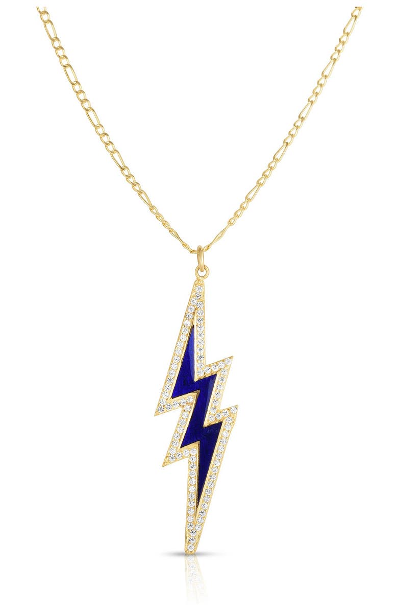 SPHERA MILANO Gold Vermeil Lightning Bolt Necklace | Nordstromrack