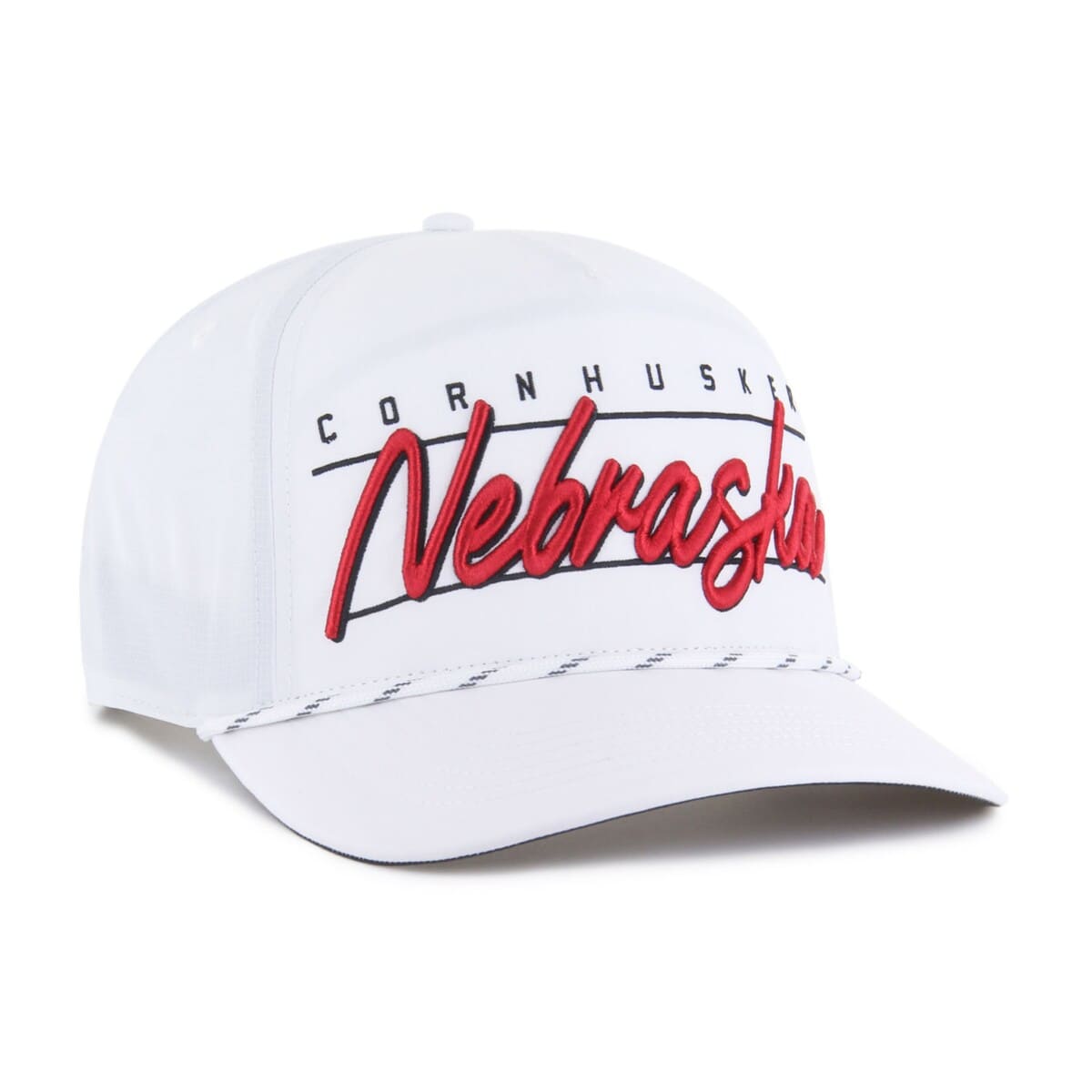 '47 Men's '47 White Nebraska Huskers Condor Hitch brrr° Adjustable Hat ...