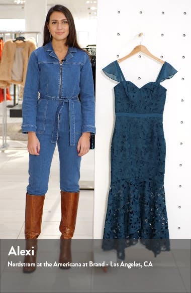 Chi Chi London Lupita Lace Mermaid Dress | Nordstrom