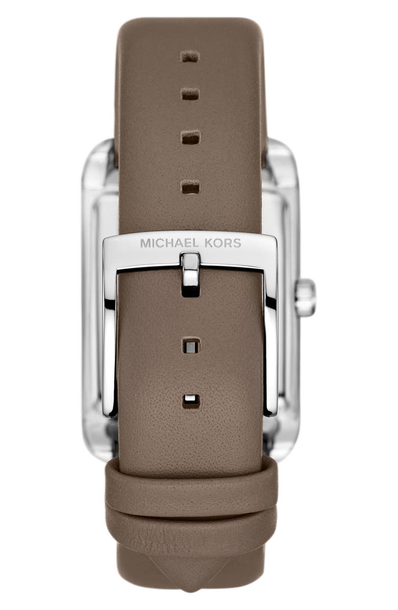 Michael Kors Monroe Three-Hand Quartz Leather Strap Watch, 27mm ...