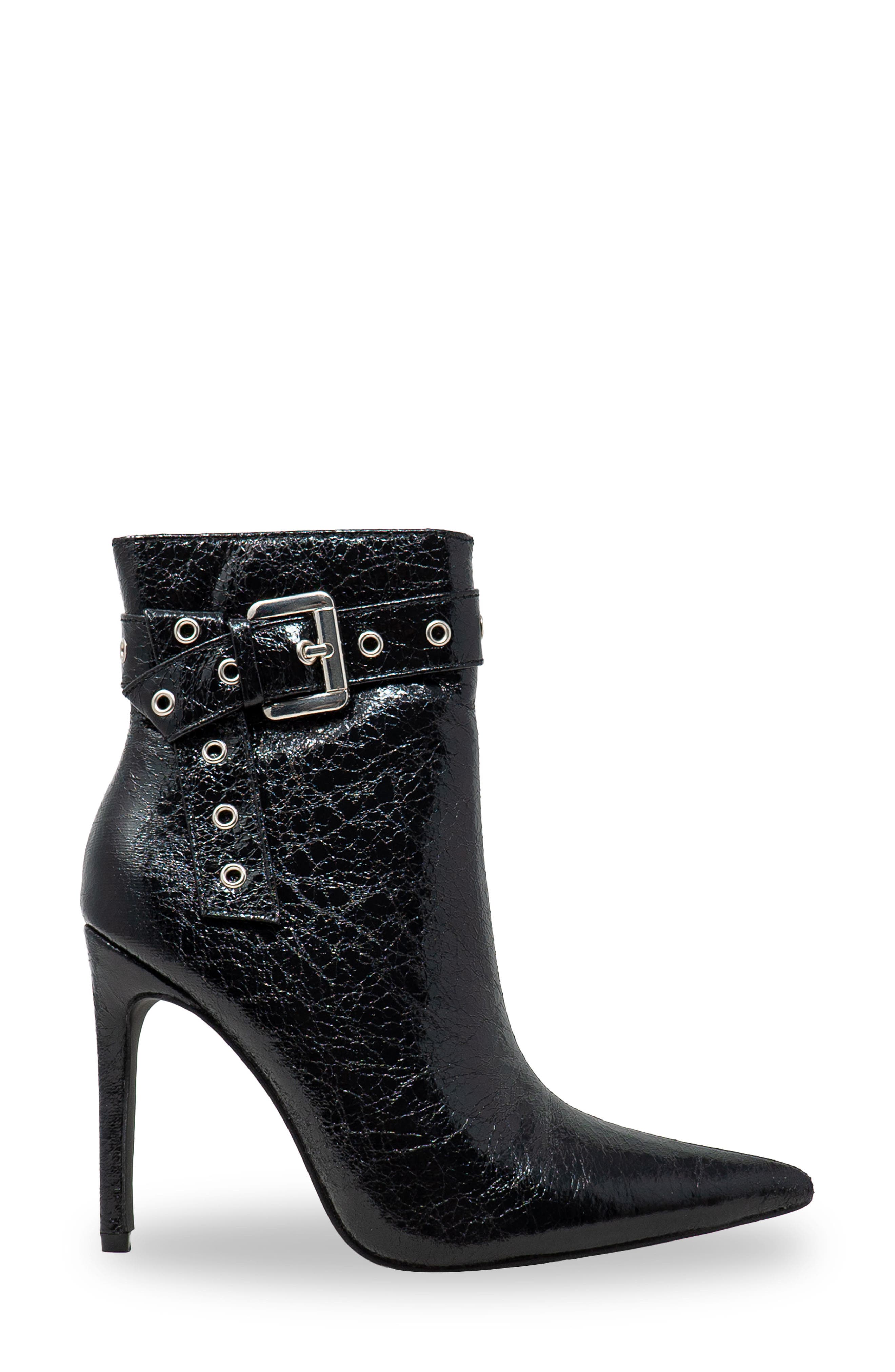 CHASE AND CHLOE Grommet Buckle Pointed Toe Bootie (Women) | Nordstromrack