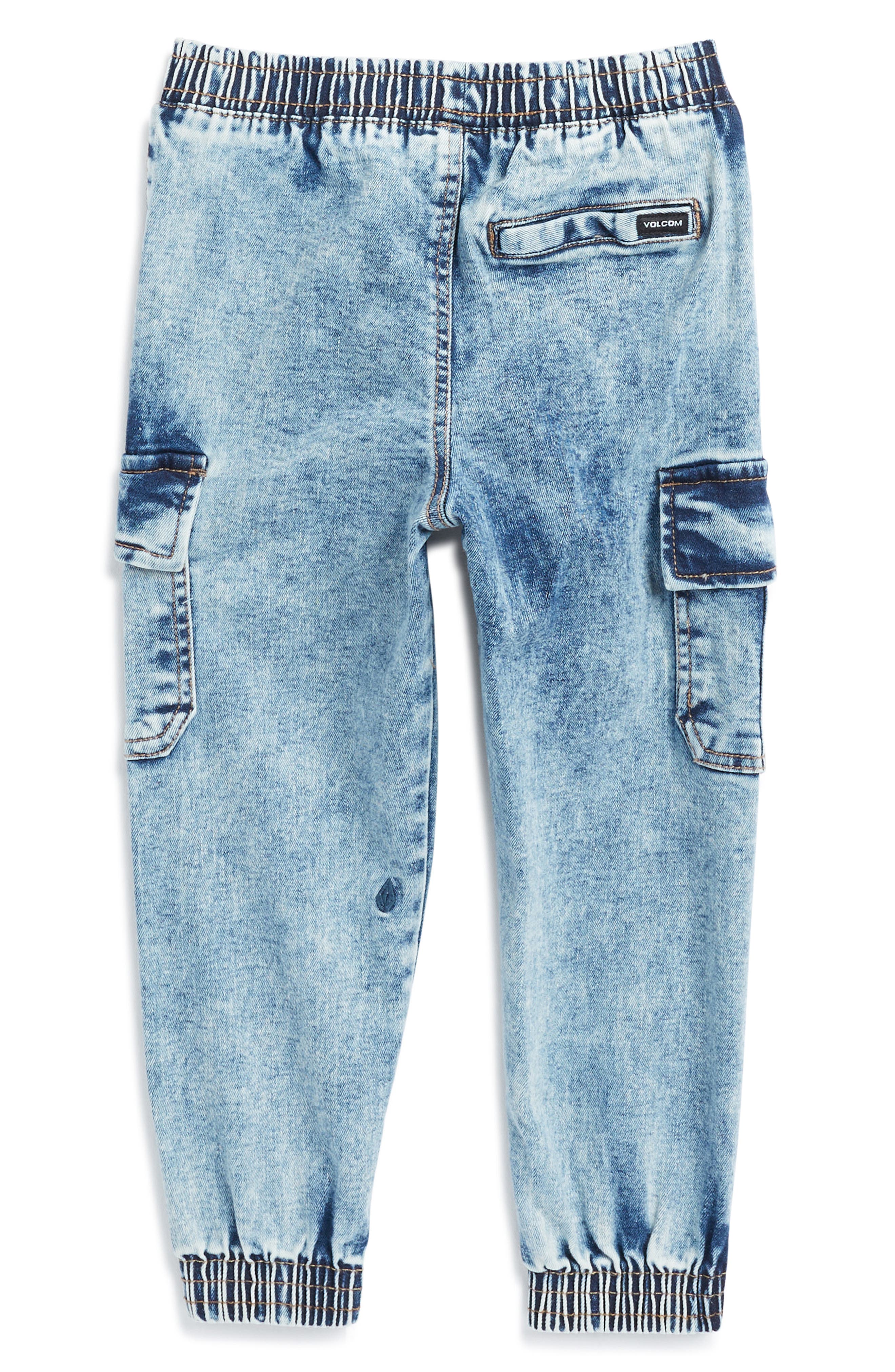 VOLCOM BABY Kids' Plaid Shacket & Denim Joggers Set | Nordstromrack