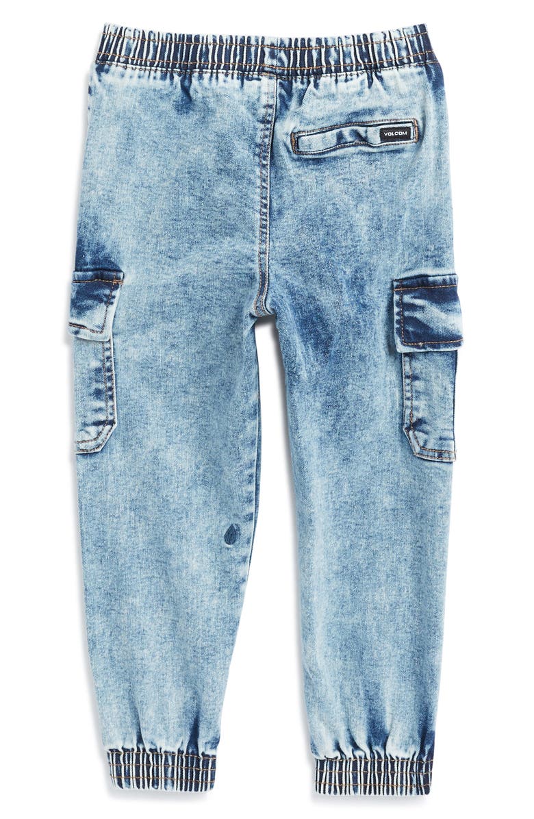 VOLCOM BABY Kids' Plaid Shacket & Denim Joggers Set | Nordstromrack