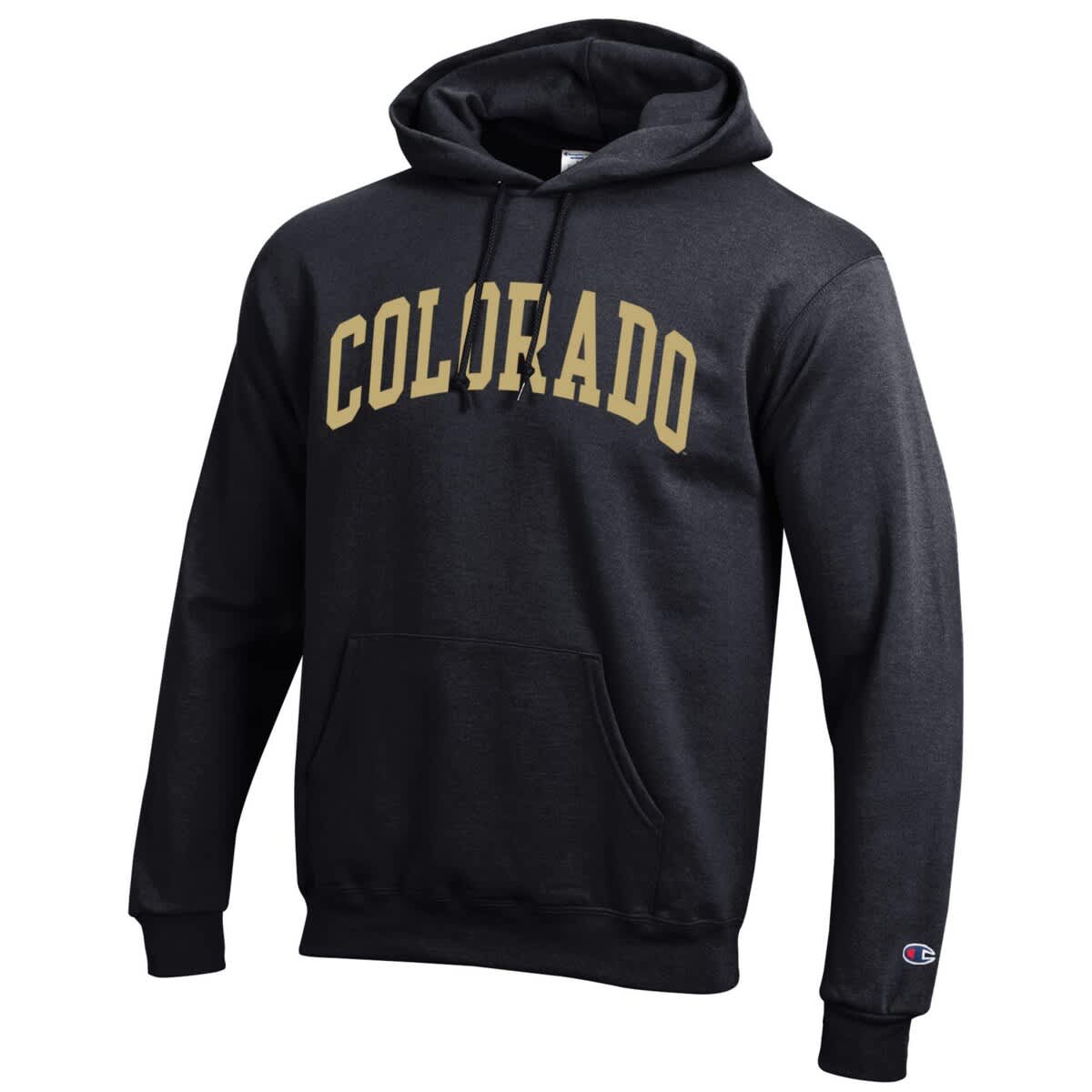 Men's Champion Black Colorado Buffaloes Basic Arch Fleece Pullover ...