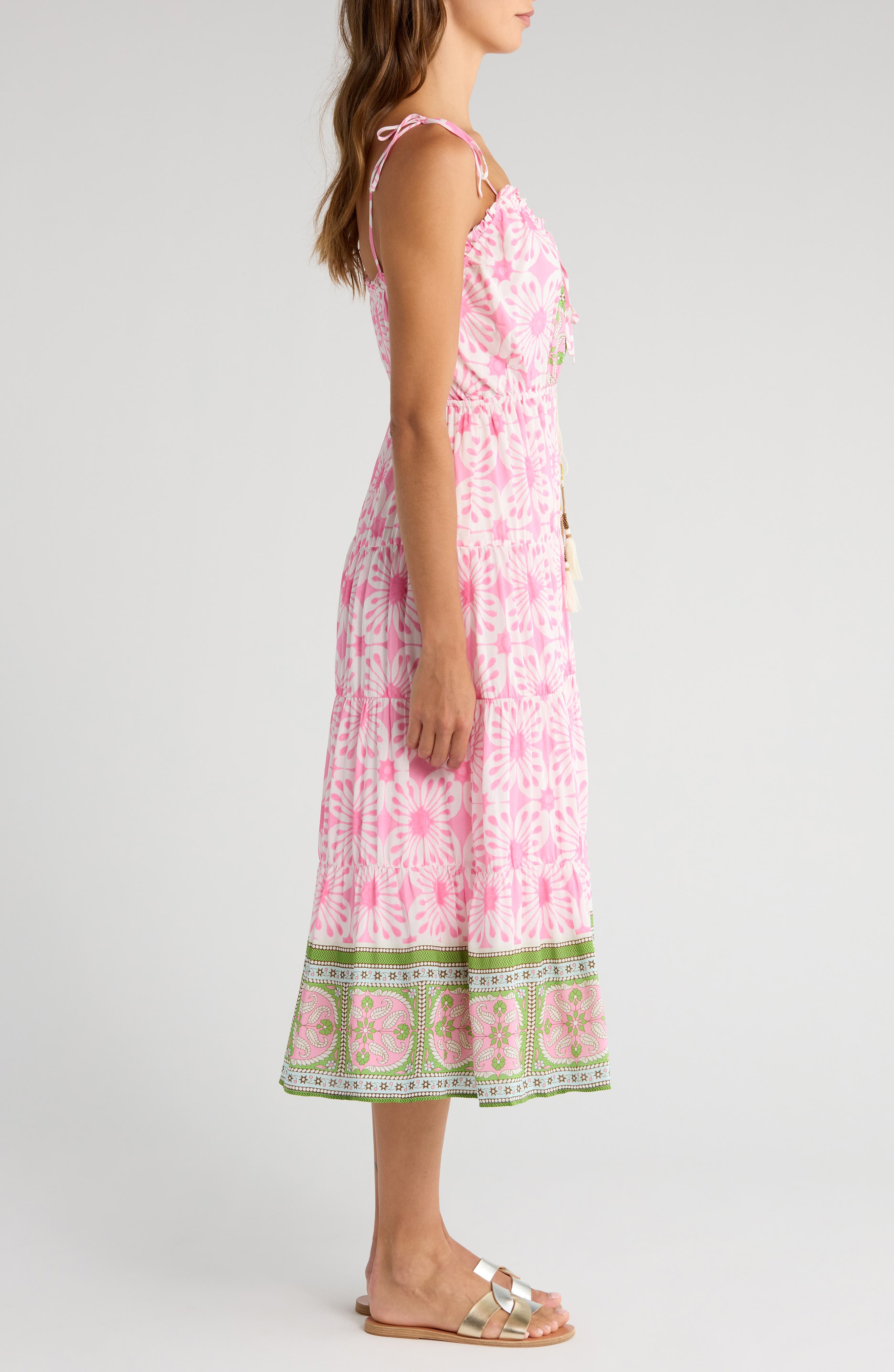 ALICIA BELL Holiday Tie Strap Midi Dress | Nordstromrack