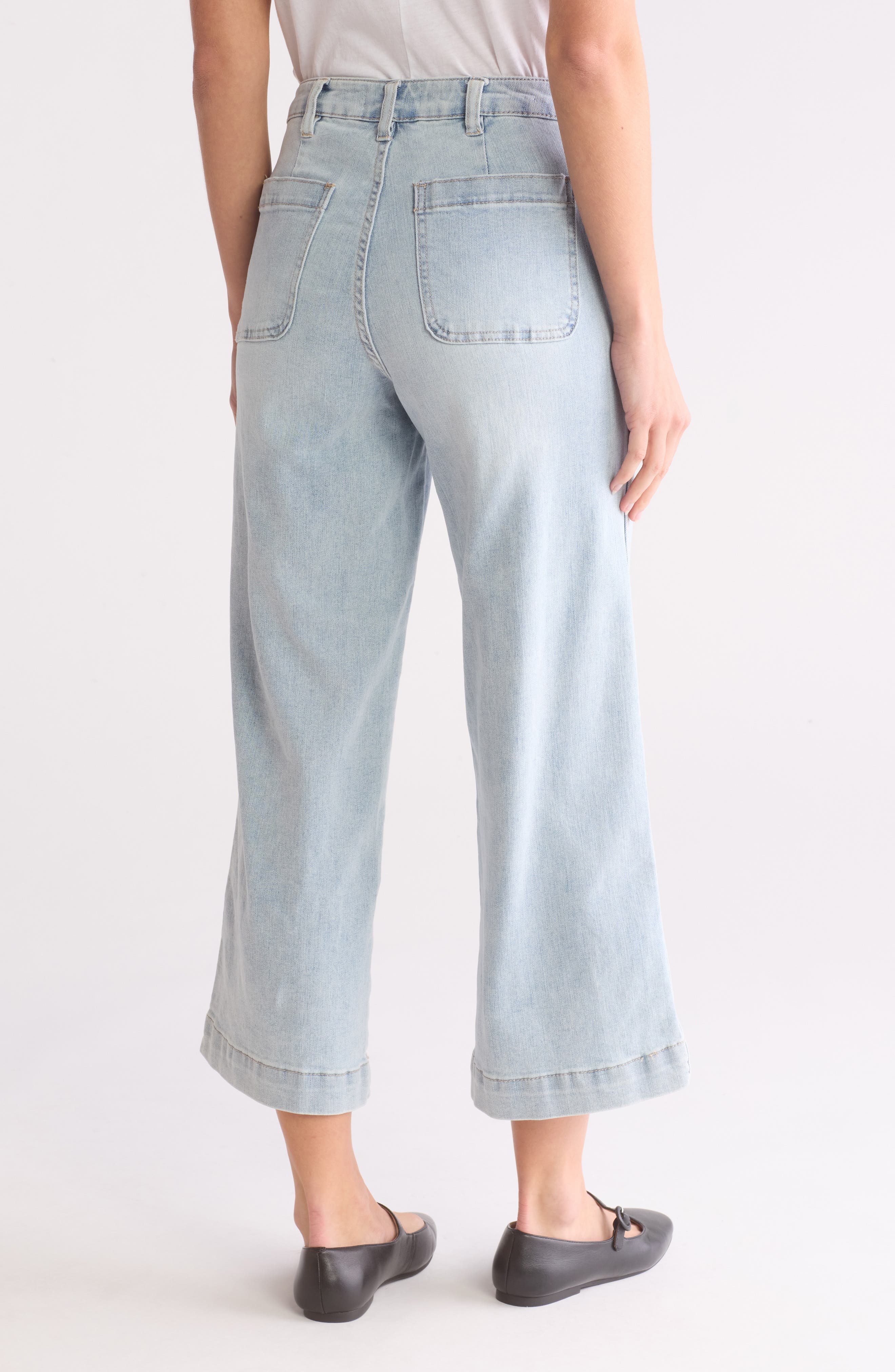 OAT NEW YORK High Waist Crop Wide Leg Jeans | Nordstromrack