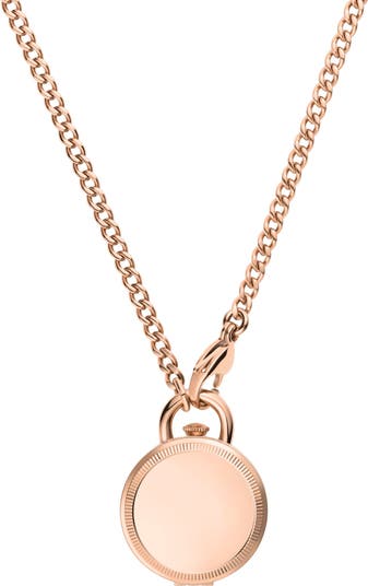 Fossil Jacqueline Watch Locket Necklace | Nordstrom