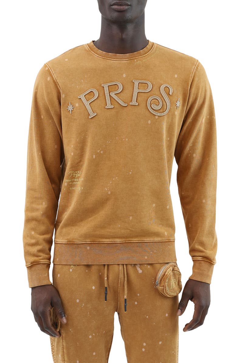 PRPS Bourn Appliqué Cotton Graphic Cargo Sweatshirt | Nordstromrack