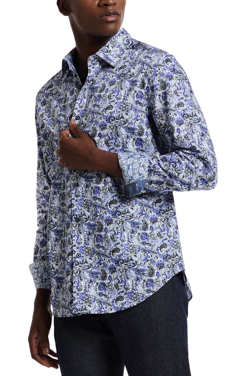 Robert Graham Dilworth Cotton Button-Up Shirt | Nordstromrack