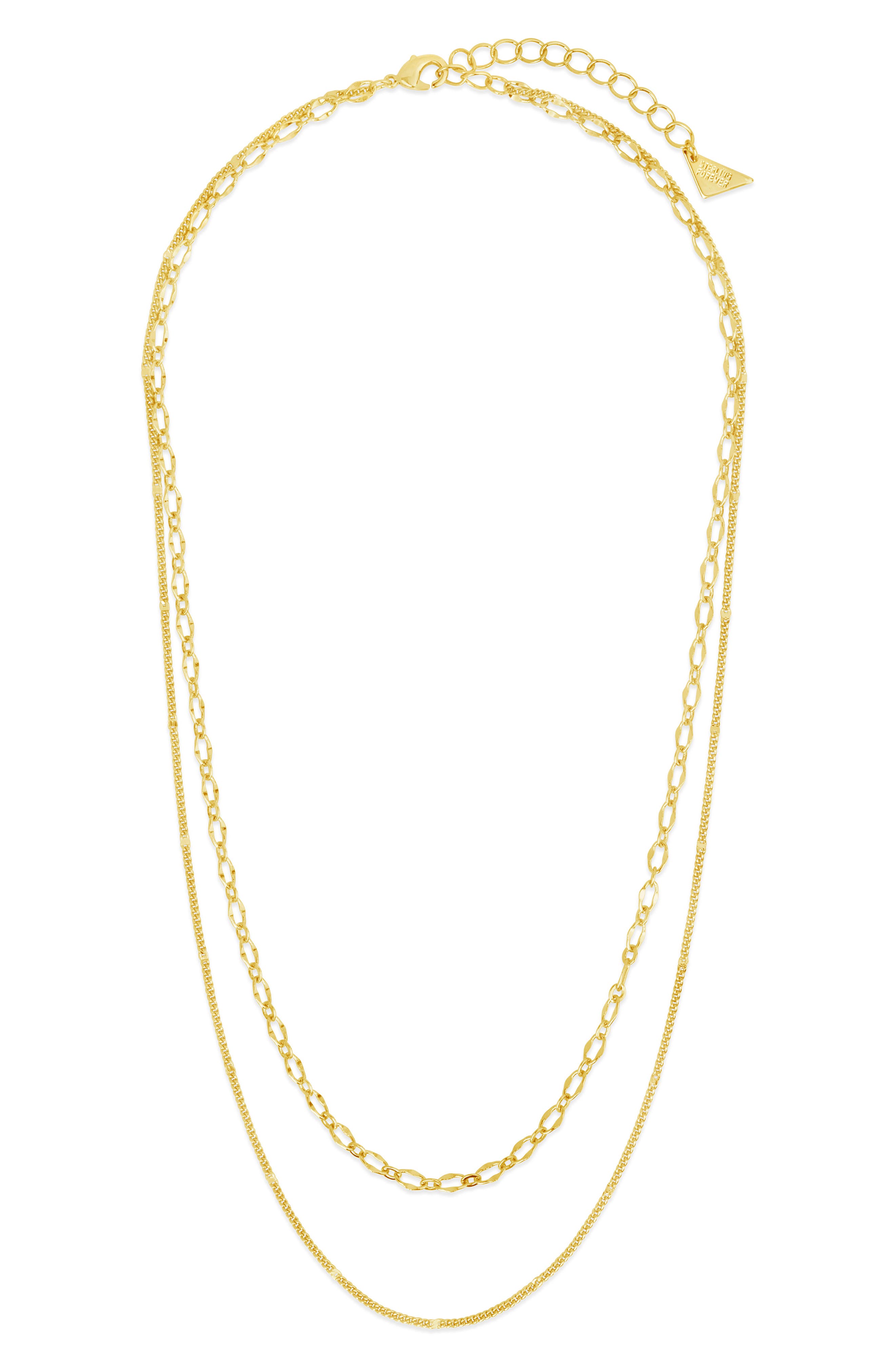 Sterling Forever Serenity Layered Necklace | Nordstromrack