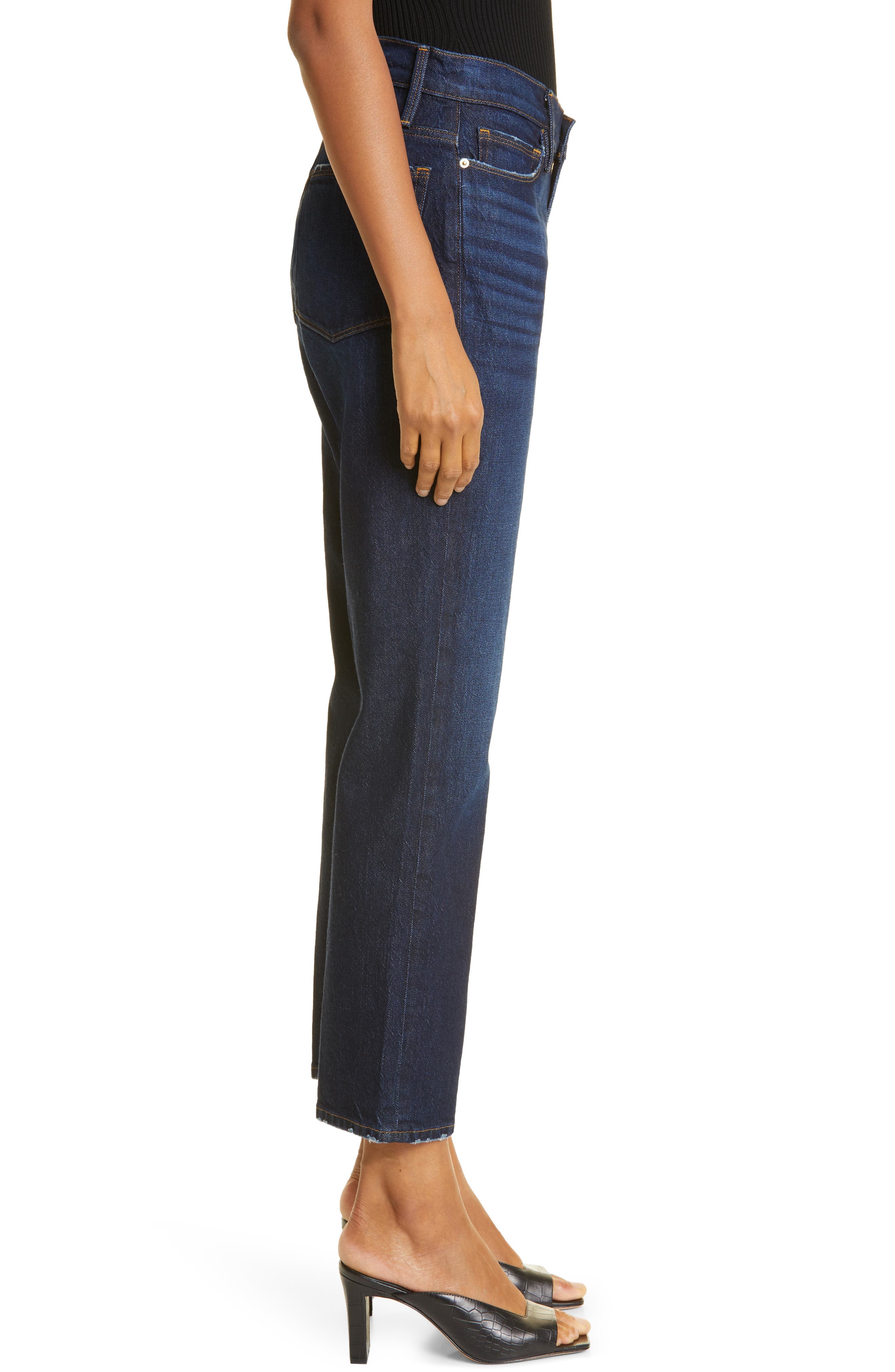 FRAME Le Nouveau Straight High Waist Crop Straight Leg Jeans | Nordstrom