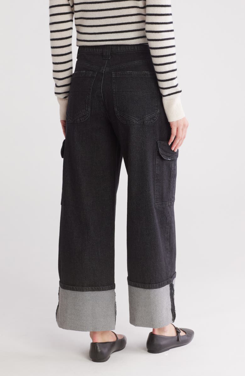 Democracy Skyrise Cuffed Wide Leg Cargo Jeans | Nordstromrack