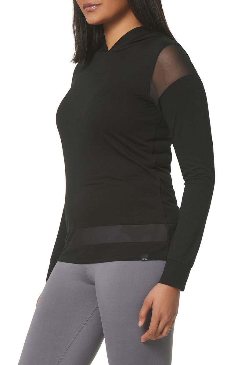 Marc New York Performance Long Sleeve Sheer Panel Hooded Pullover ...