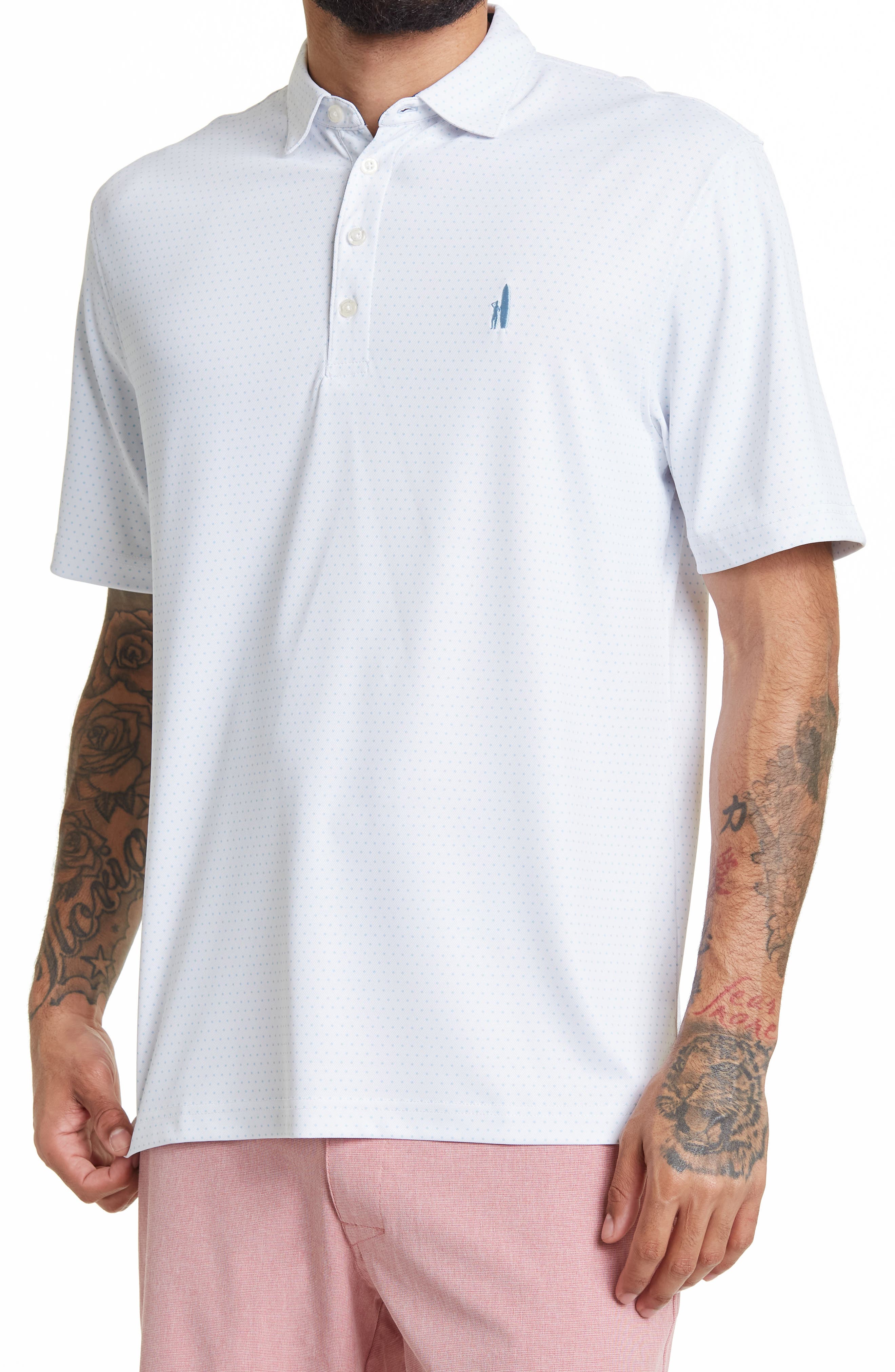 johnnie-O Winnie Embroidered Logo Dot Polo Shirt | Nordstromrack