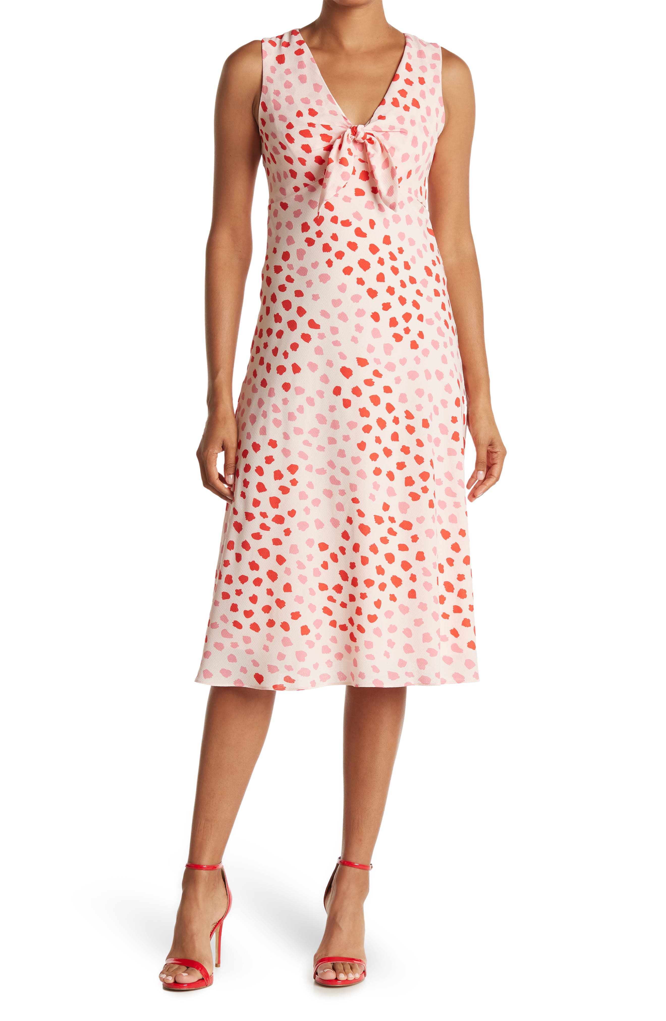BCBG Tie Front Animal Print Dress | Nordstromrack