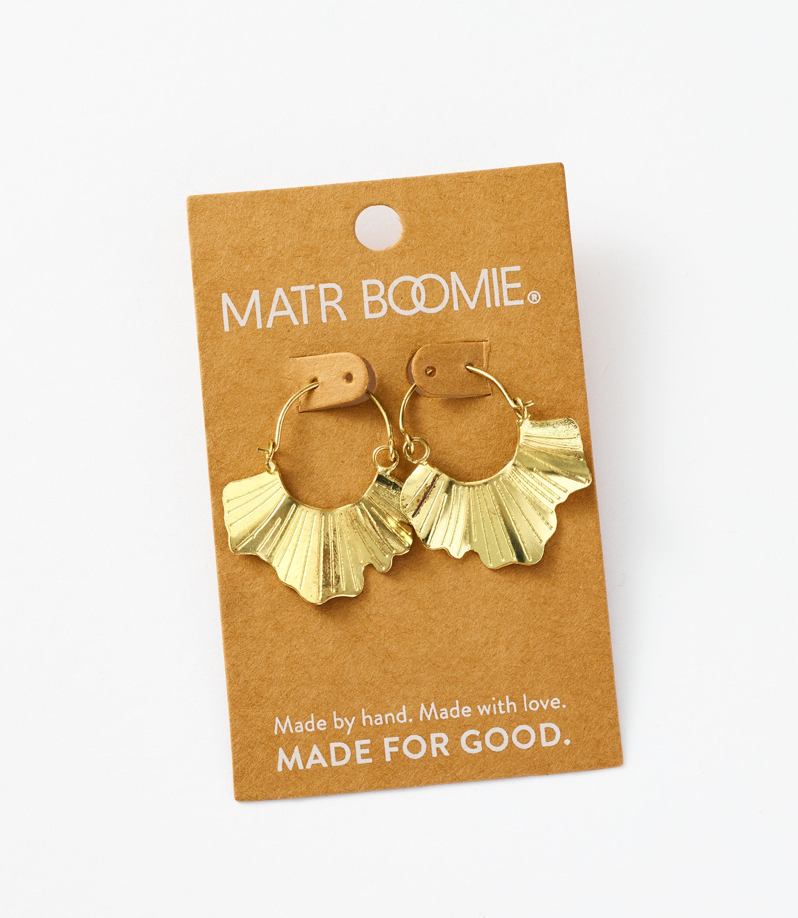 Matr Boomie Sayuri Ginkgo Leaf Hoop Earring | Nordstrom