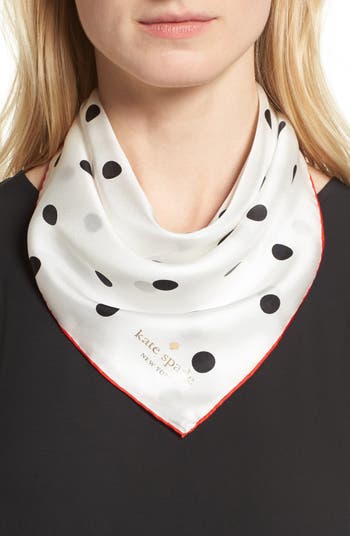 Kate Spade New York dancing dot silk bandana | Nordstrom