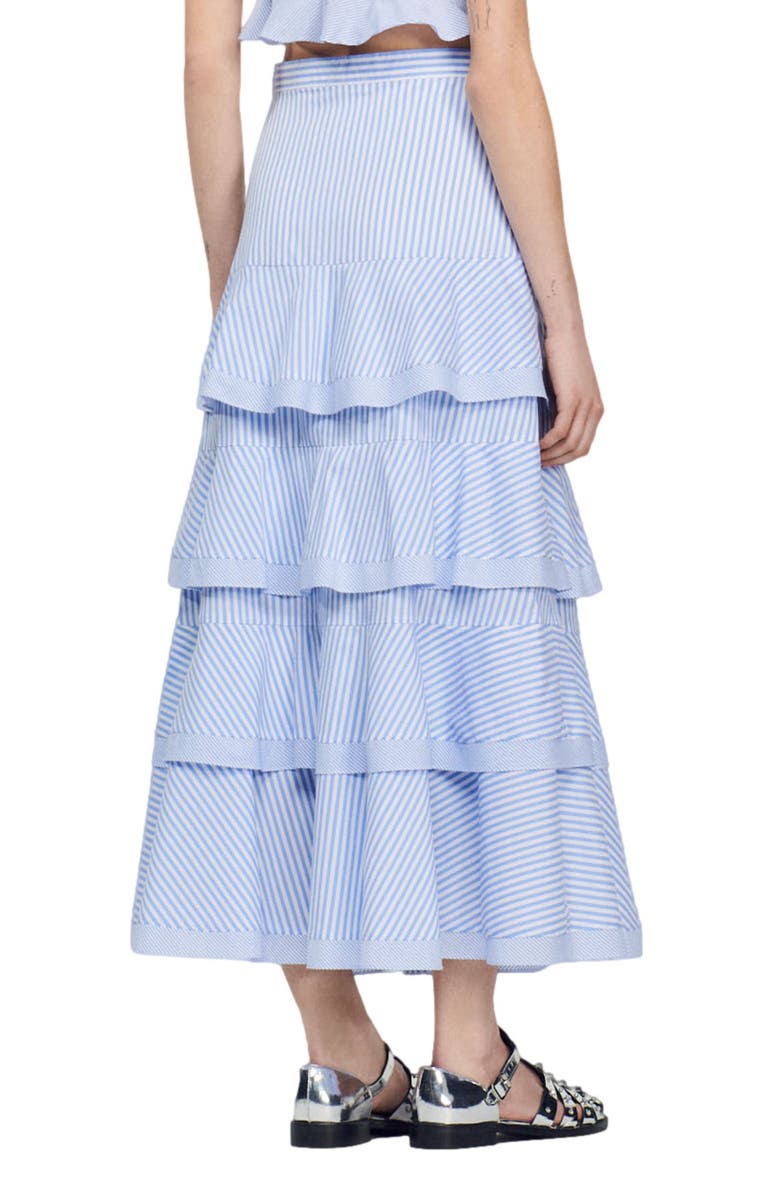 SANDRO Cavalie Tiered Maxi Skirt | Nordstromrack