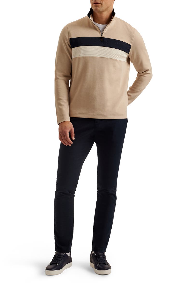 Ted Baker London Veller Stripe Half Zip Pullover | Nordstromrack