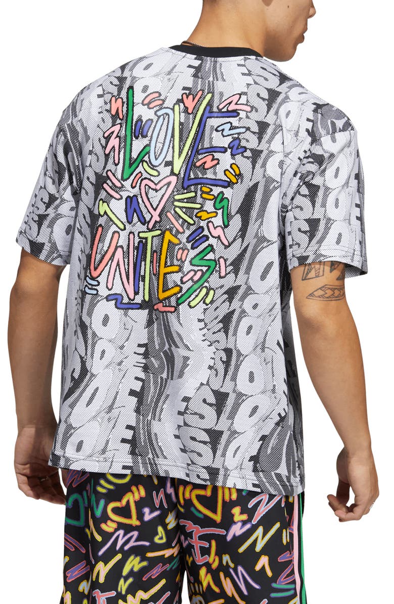 adidas Originals x Kris Andrew Gender Neutral Love Unites Doodle Print ...