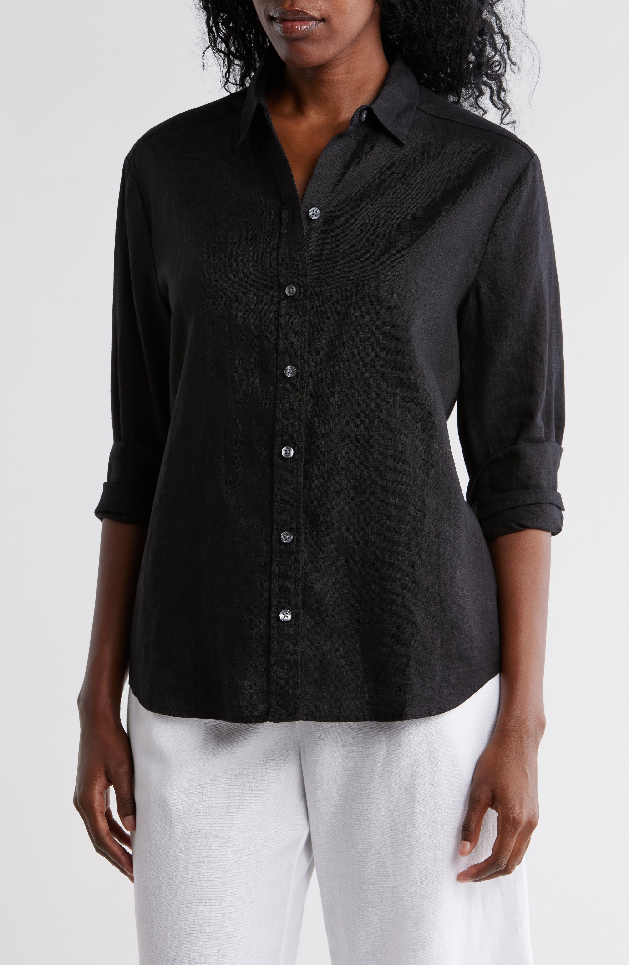 Tommy Bahama Two Palms Long Sleeve Linen Button-Up Shirt | Nordstromrack