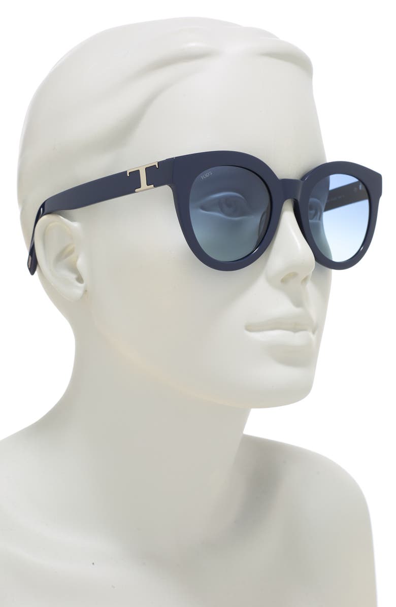 Tod's 51mm Round Cat Eye Sunglasses | Nordstromrack