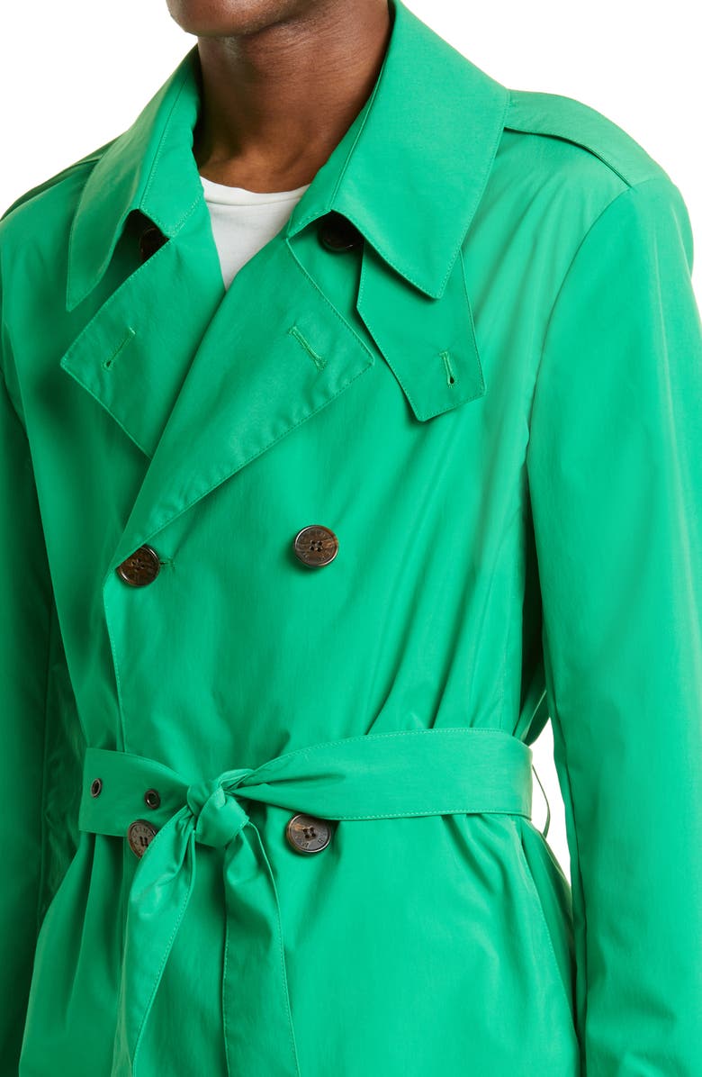 Mackintosh Kings Water Repellent Double Breasted Short Trench Coat ...