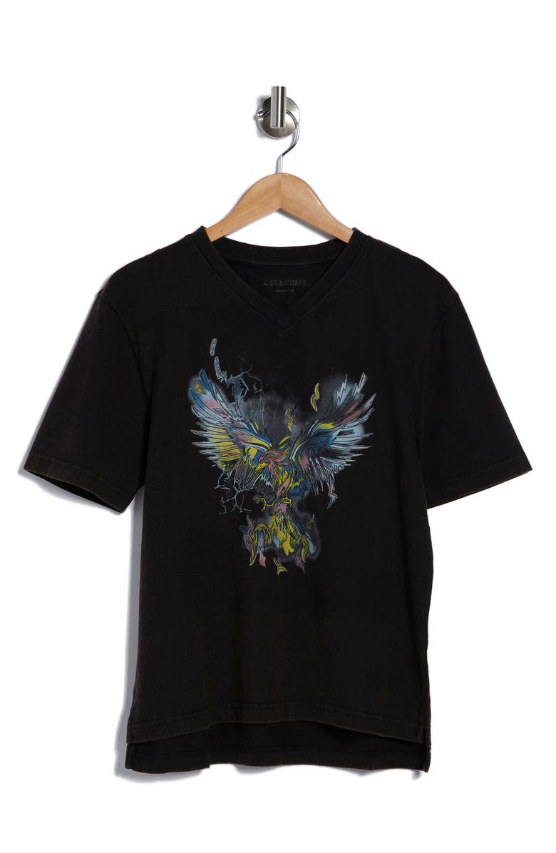 Zadig & Voltaire Tomias Eagle V-Neck Tee | Nordstromrack