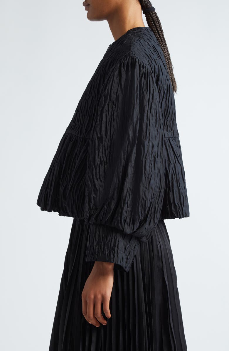 Noir Kei Ninomiya Floating Jacquard Peplum Top | Nordstrom