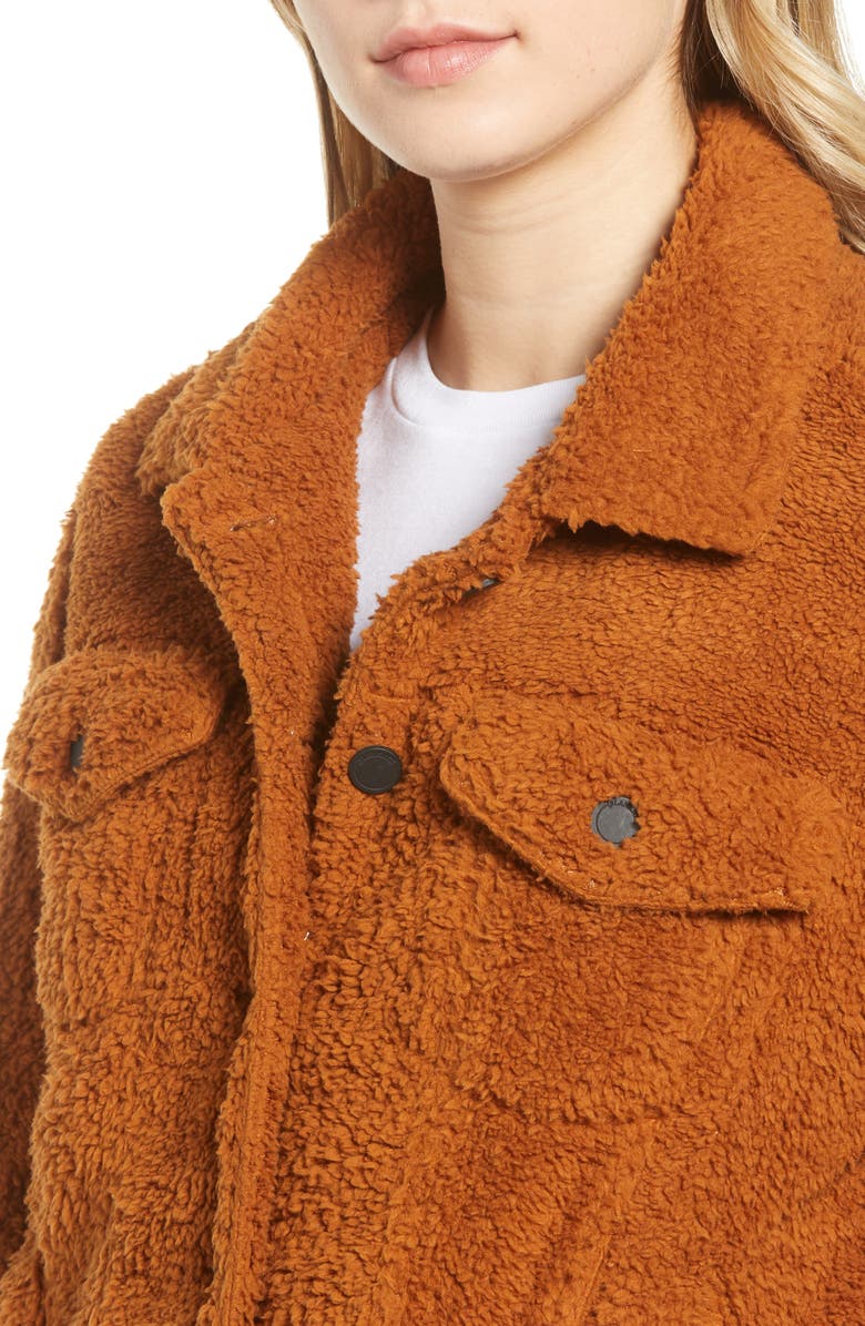 BLANKNYC Cozy Teddy Faux Shearling Trucker Jacket | Nordstromrack