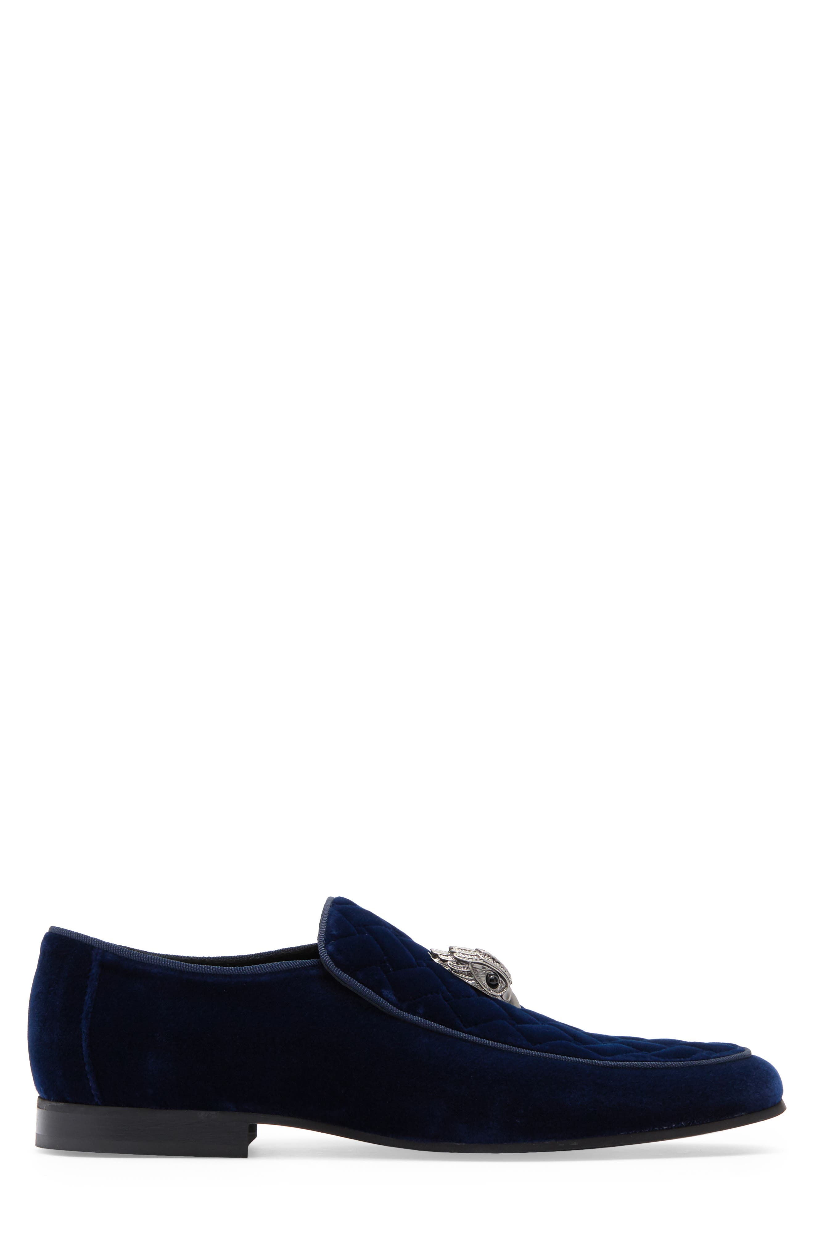 Kurt Geiger London Hugh Eagle Head Velvet Loafer (Men) | Nordstromrack