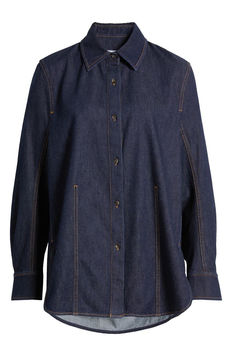 COS Oversize Denim Button-Up Shirt | Nordstrom