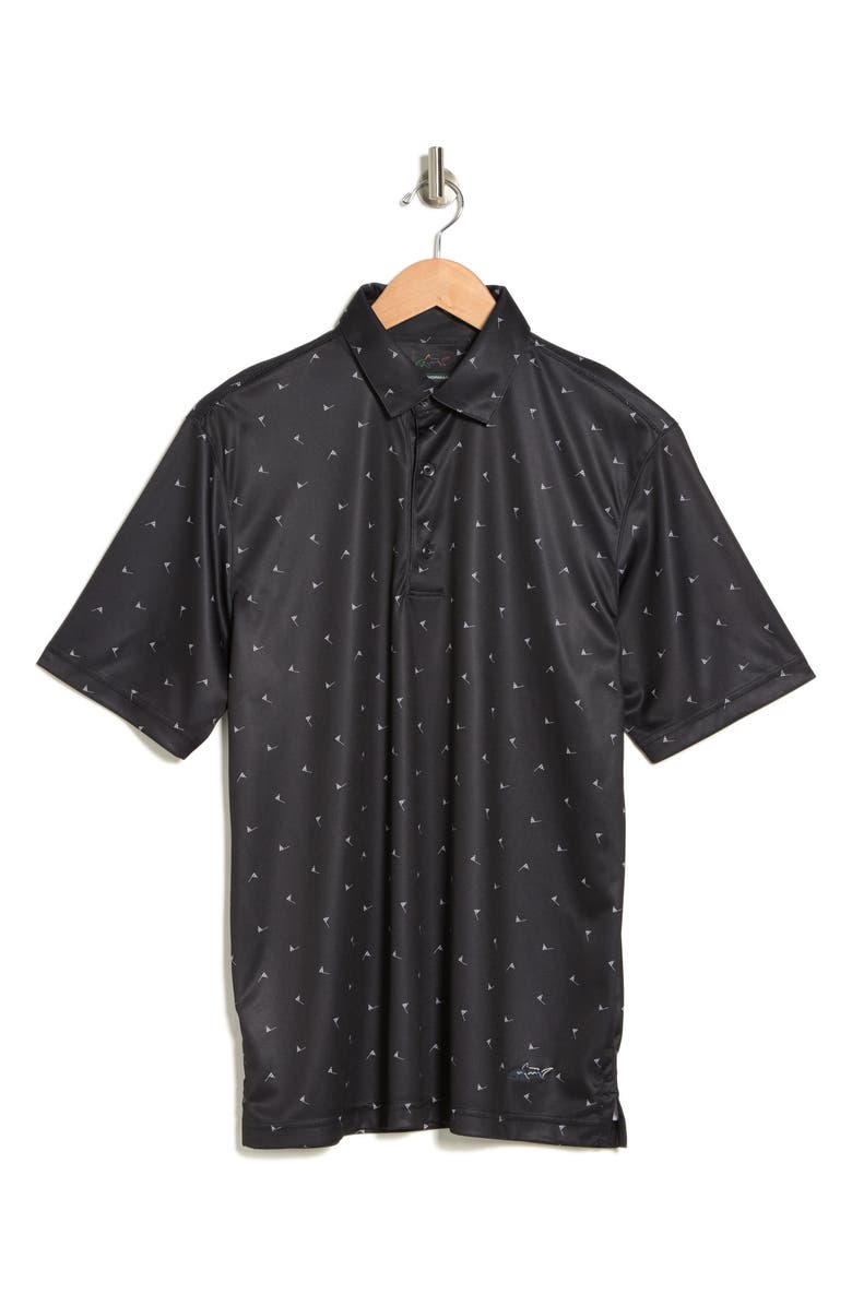 Greg Norman ML75 Microlux Pin Flag Print Polo | Nordstromrack