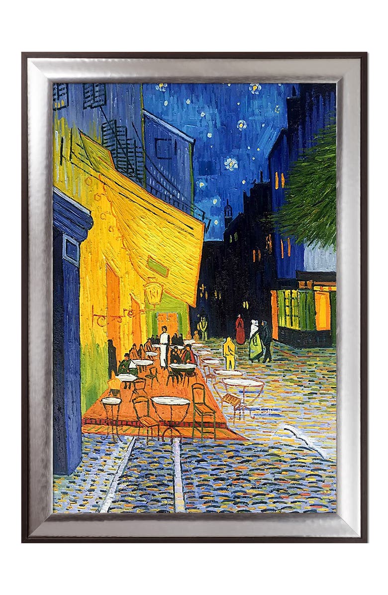 OVERSTOCK ART La Pastiche Cafe Terrace at Night (Luxury Line ...