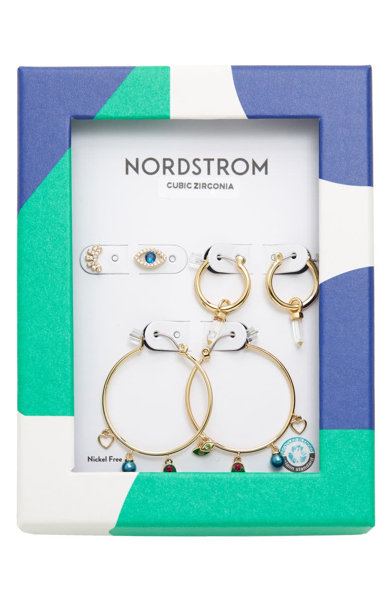 Nordstrom Good Luck Set of 3 Earrings | Nordstromrack