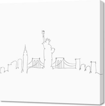 CURIOOS One Line New York Art Print | Nordstromrack