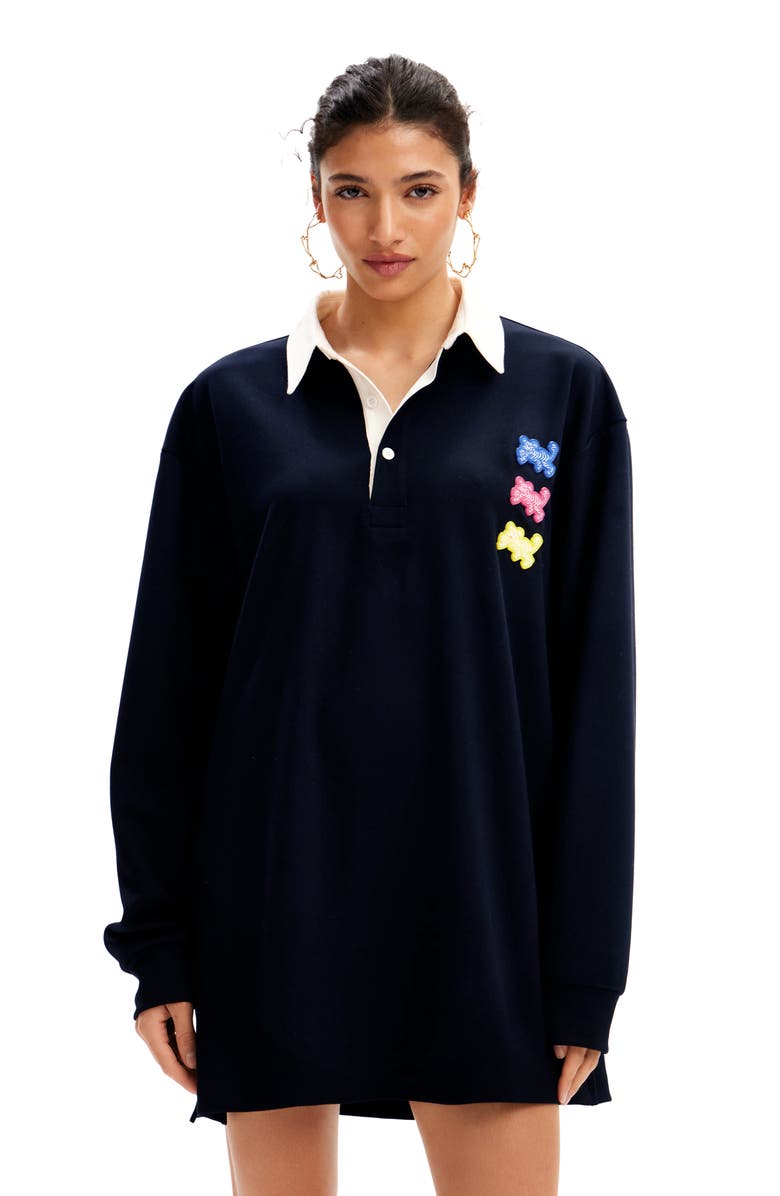 Desigual M. Christian Lacroix Long Sleeve Polo Dress | Nordstromrack