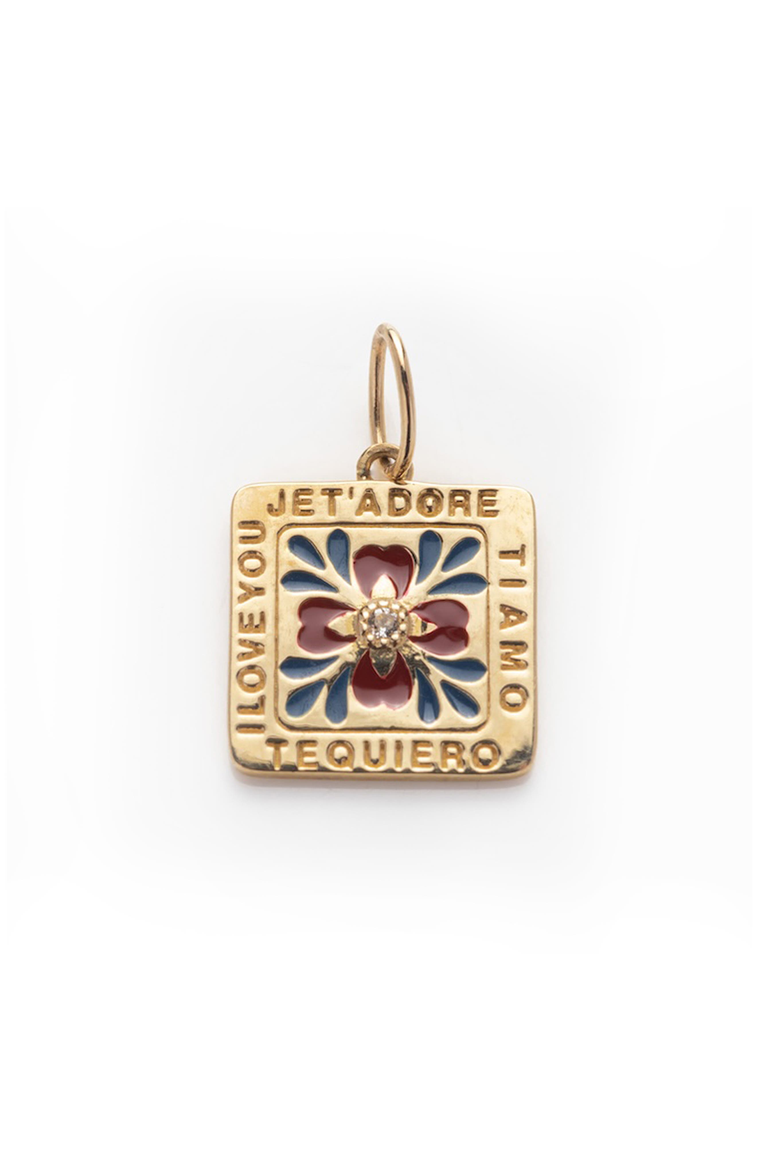Local Eclectic Solid 9K Gold I Love You Multilingual Charm | Nordstromrack