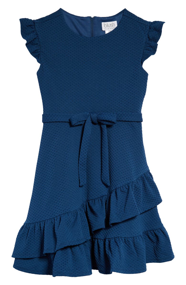 BLUSH by Us Angels Kids' Textured Knit A-Line Dress | Nordstromrack