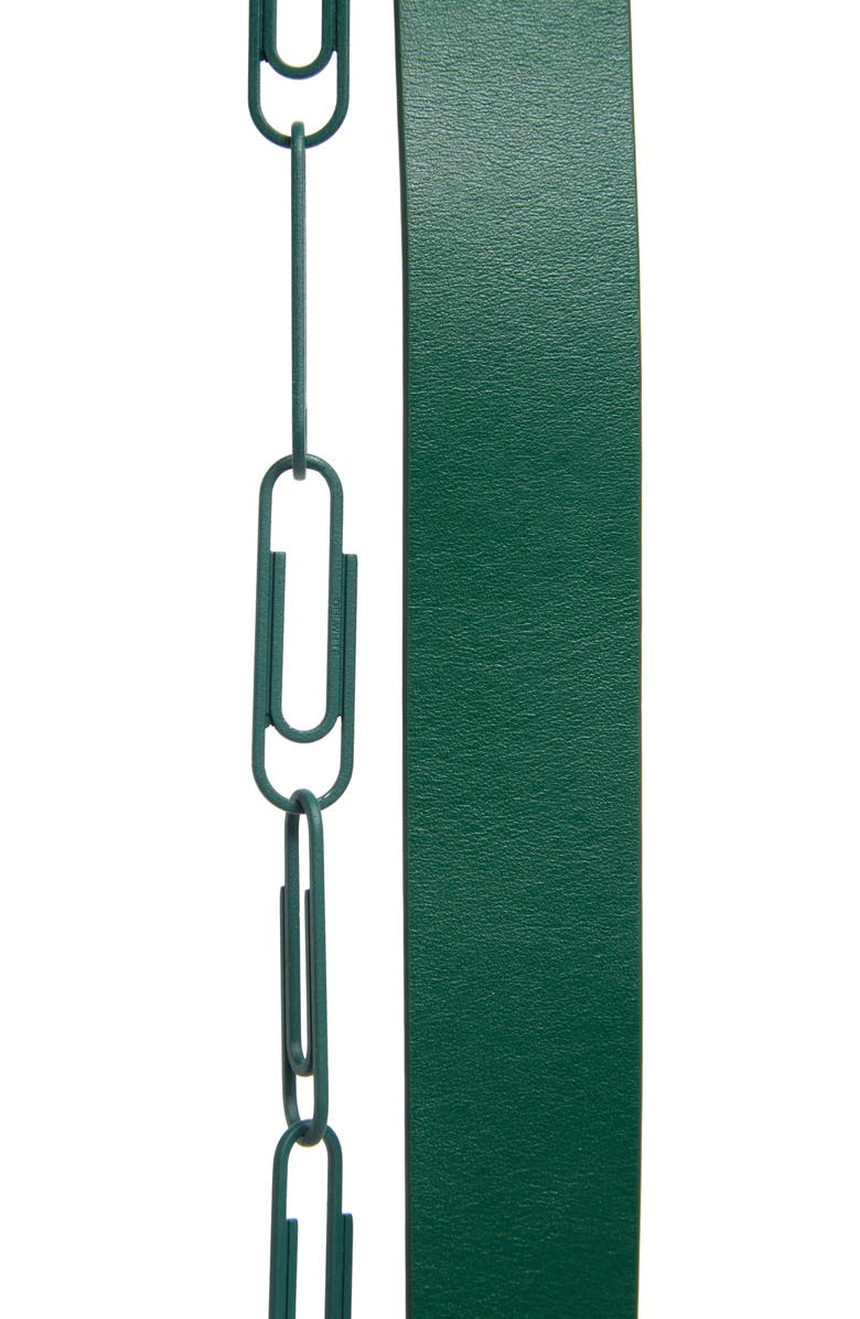 Off-White Buckle & Chain Leather Belt | Nordstromrack