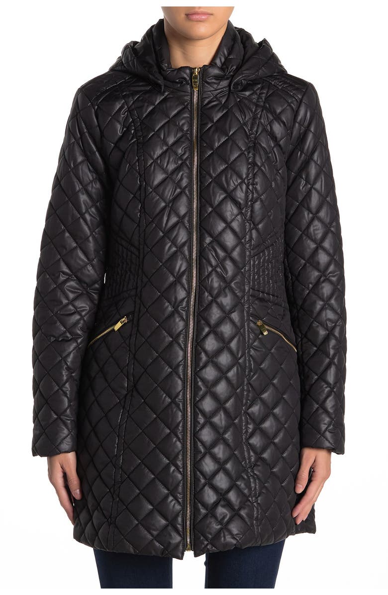 Via Spiga Quilted Hooded Zip Jacket | Nordstromrack