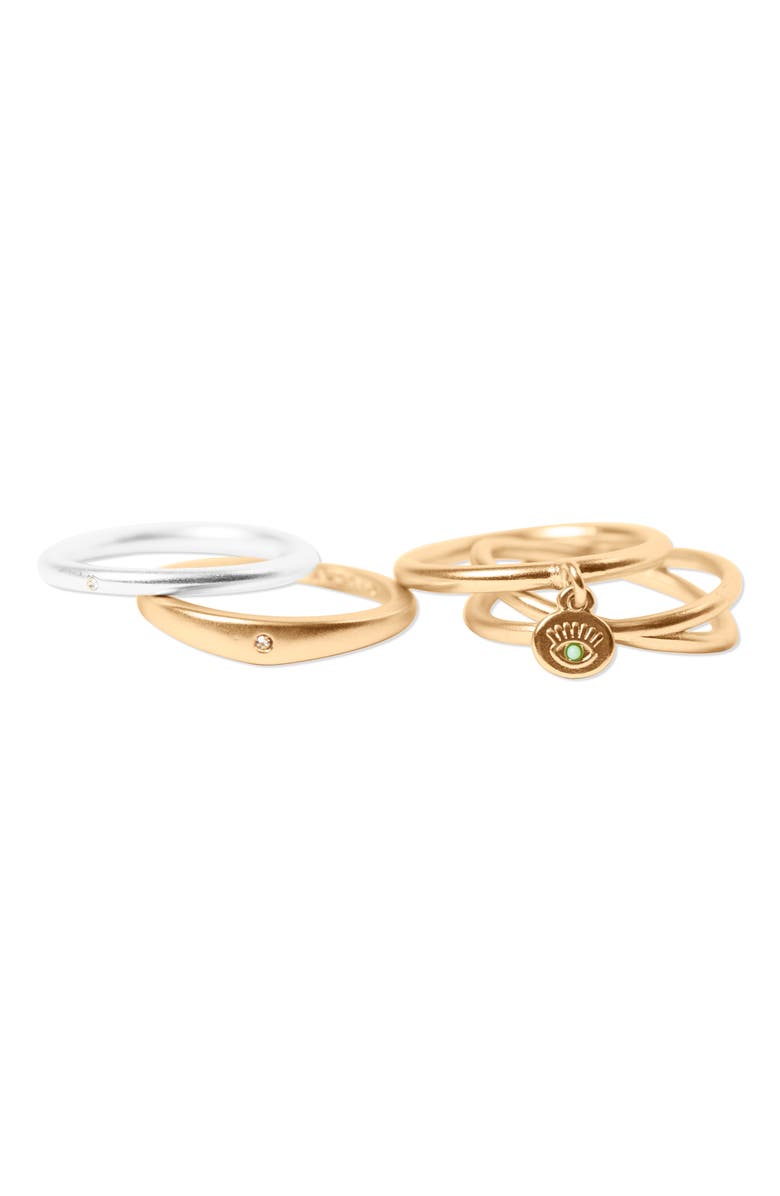 Lucky Brand Set of 4 Evil Eye Stackable Rings | Nordstromrack
