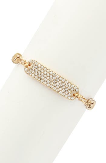 OLIVIA WELLES Raya Crystal Plate Bracelet | Nordstromrack