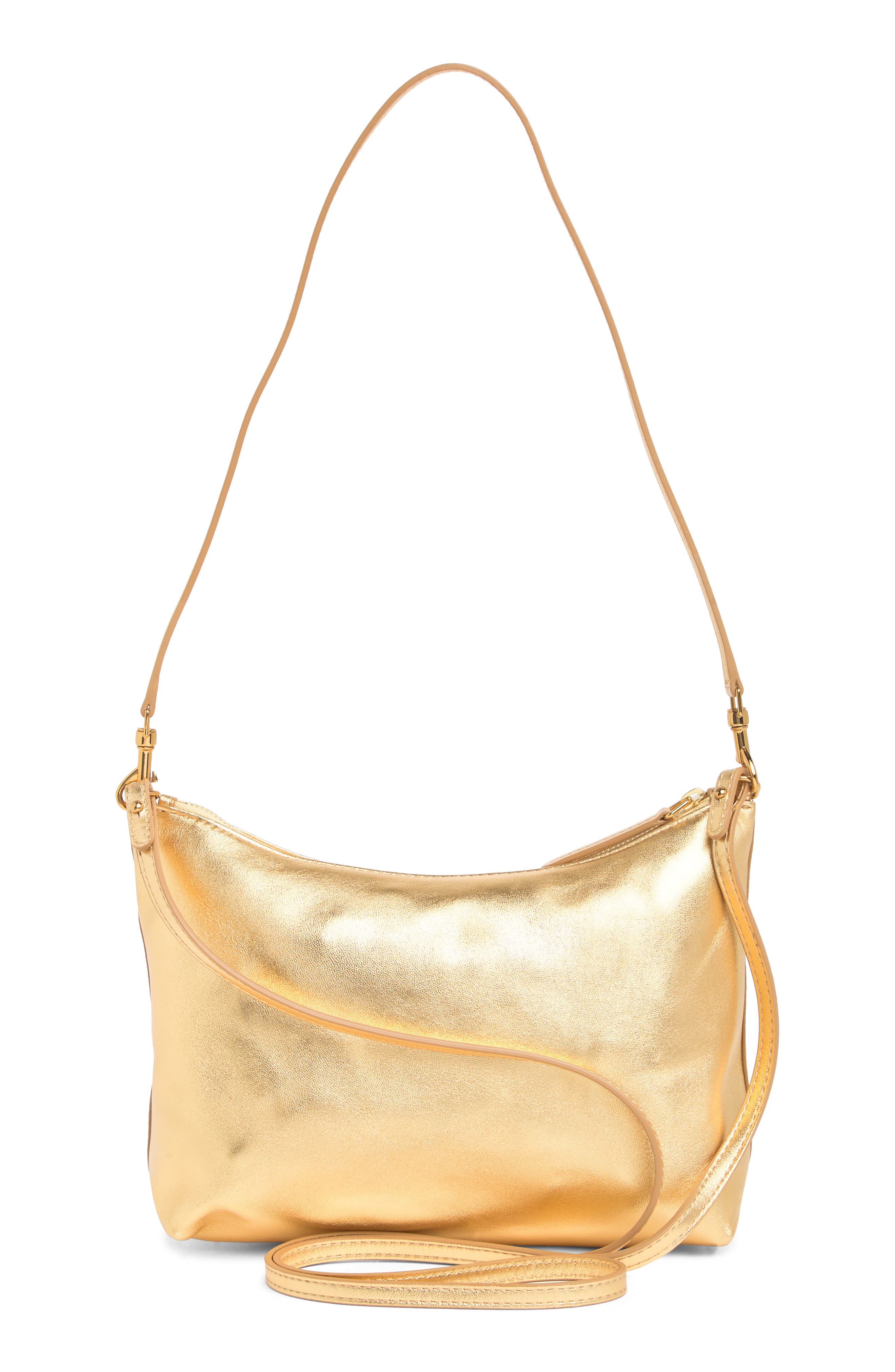 Mansur Gavriel Hera Metallic Leather Shoulder Bag | Nordstromrack