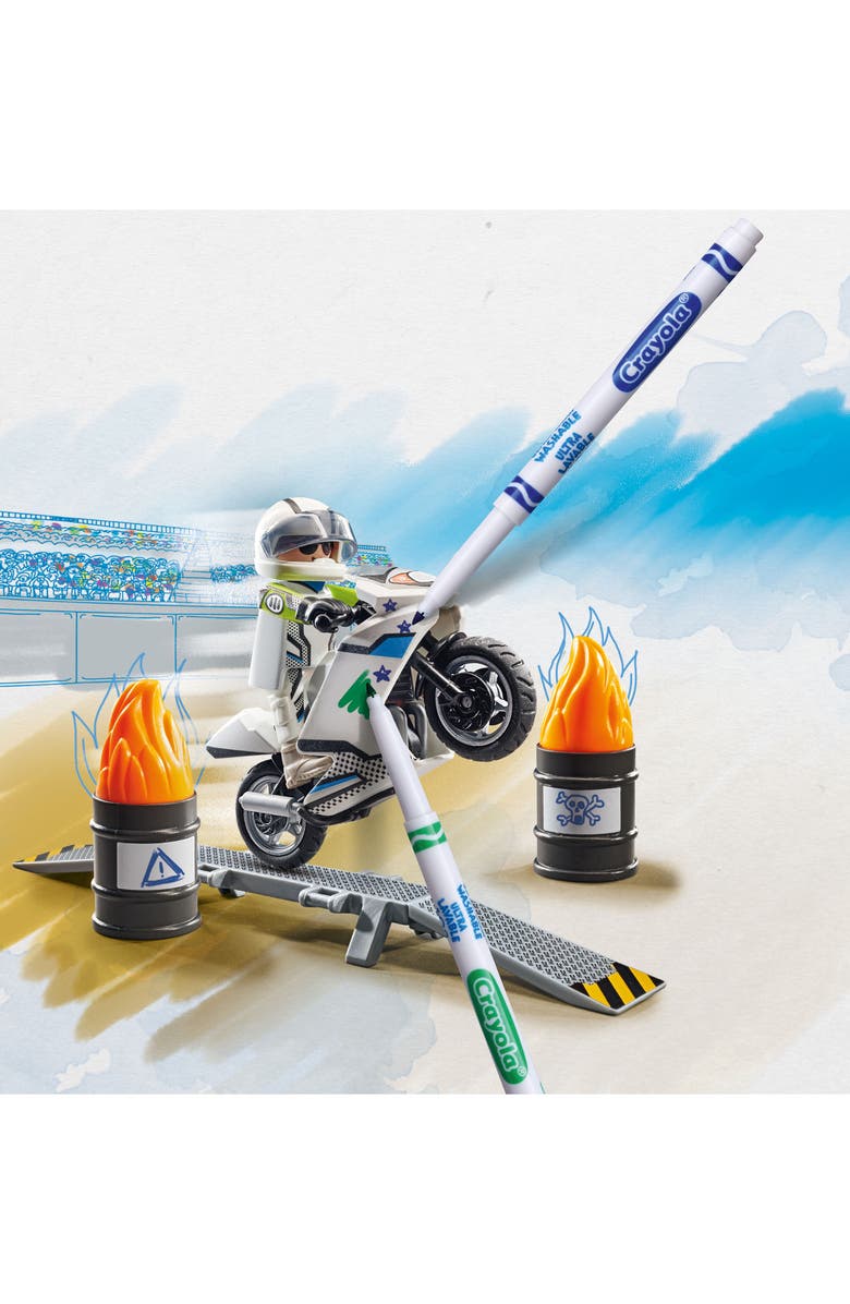 PLAYMOBIL Color with Crayola Motorbike Playset | Nordstromrack