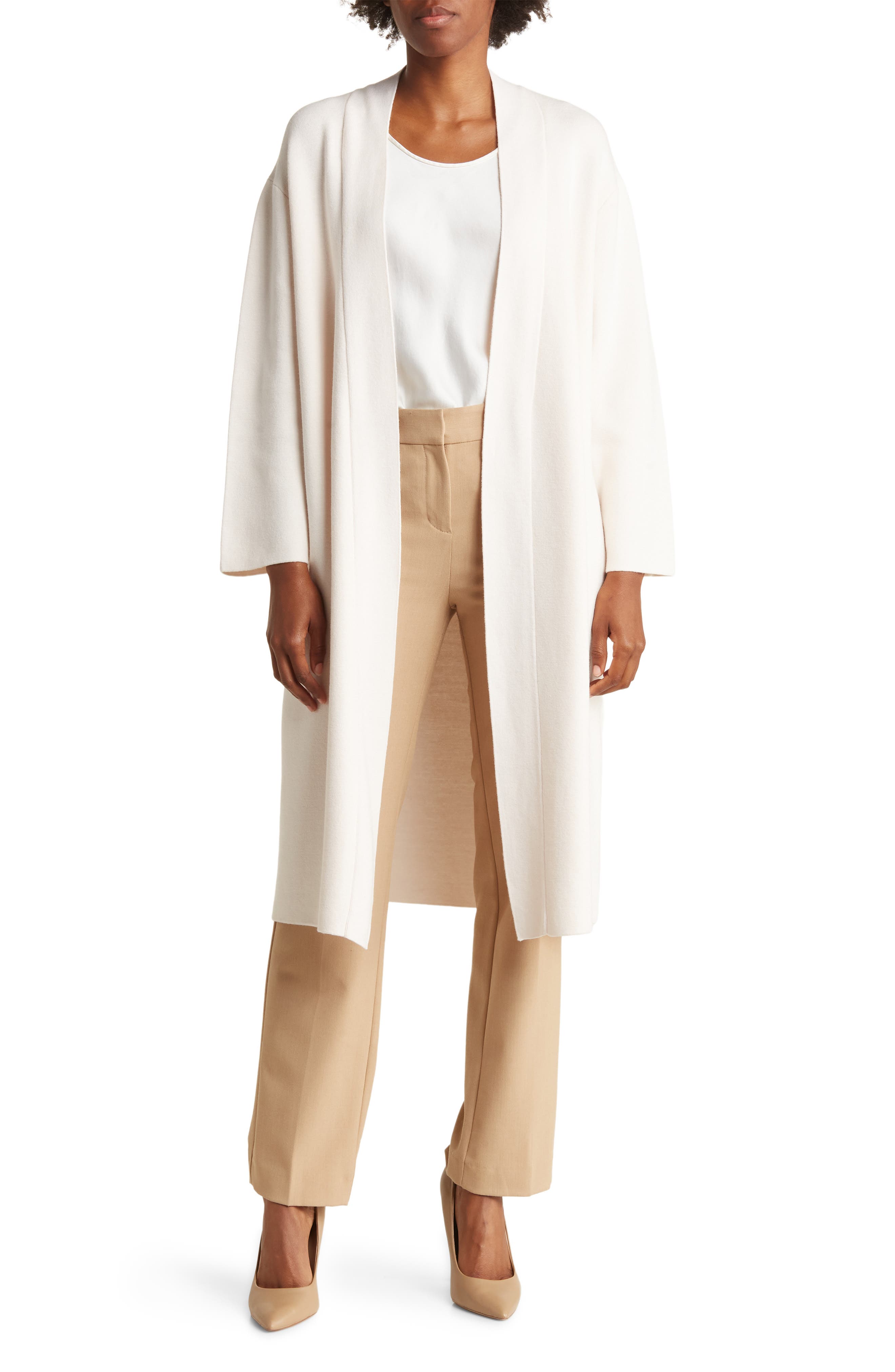 Toccin Cotton & Wool Long Topper Cardigan | Nordstromrack