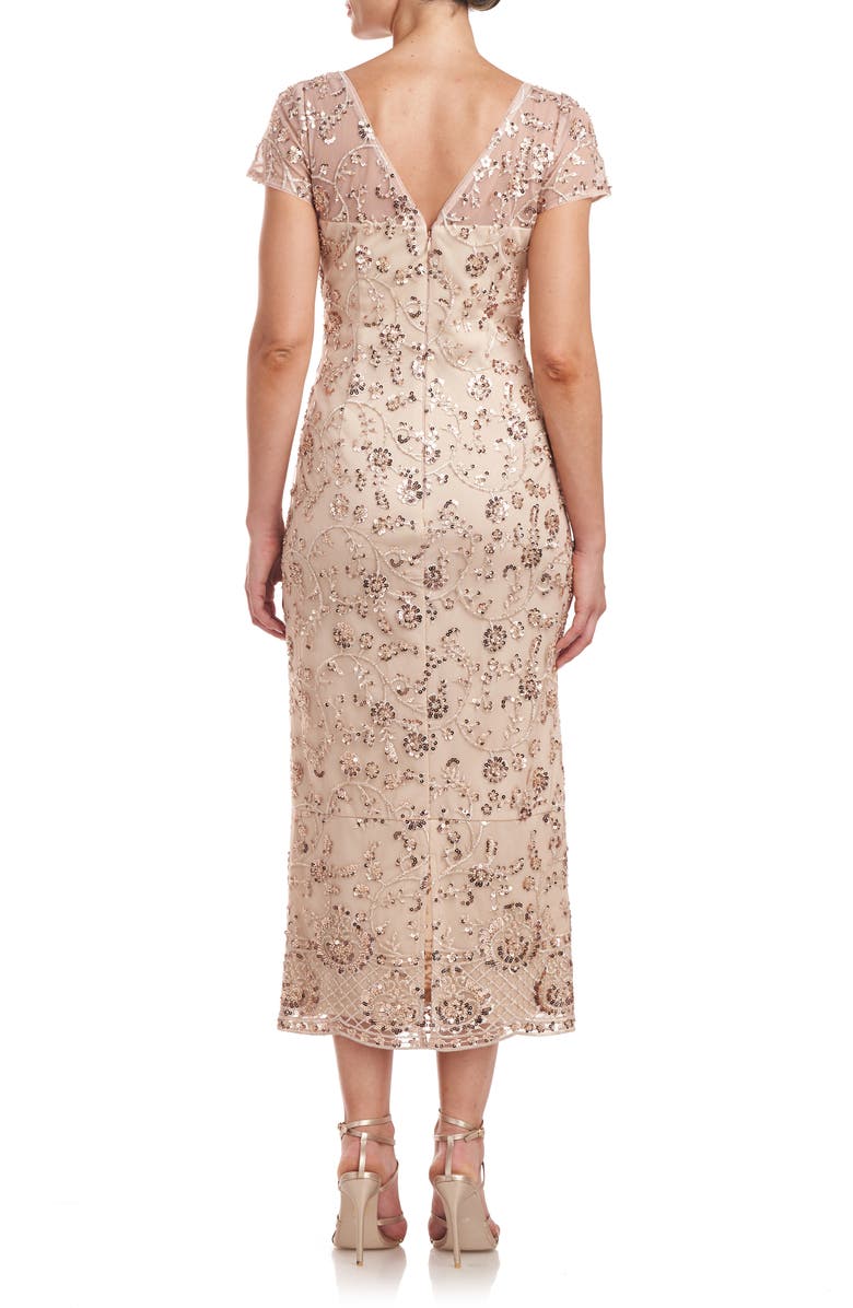 JS Collections Sequin Embroidered Cocktail Dress | Nordstromrack