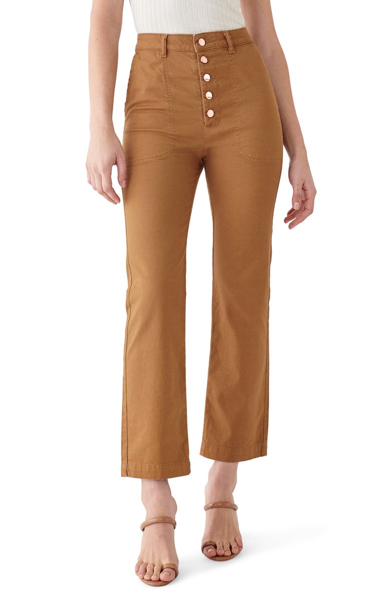 DL1961 x Marianna Hewitt Jerry High Waist Vintage Crop Straight Leg ...